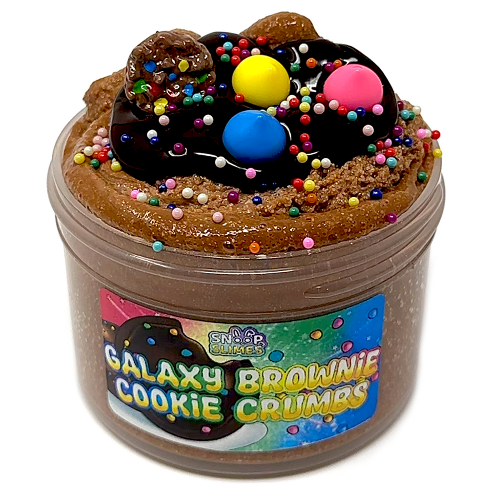 Galaxy Brownie Cookie Crumbs Slime – snoopslimes