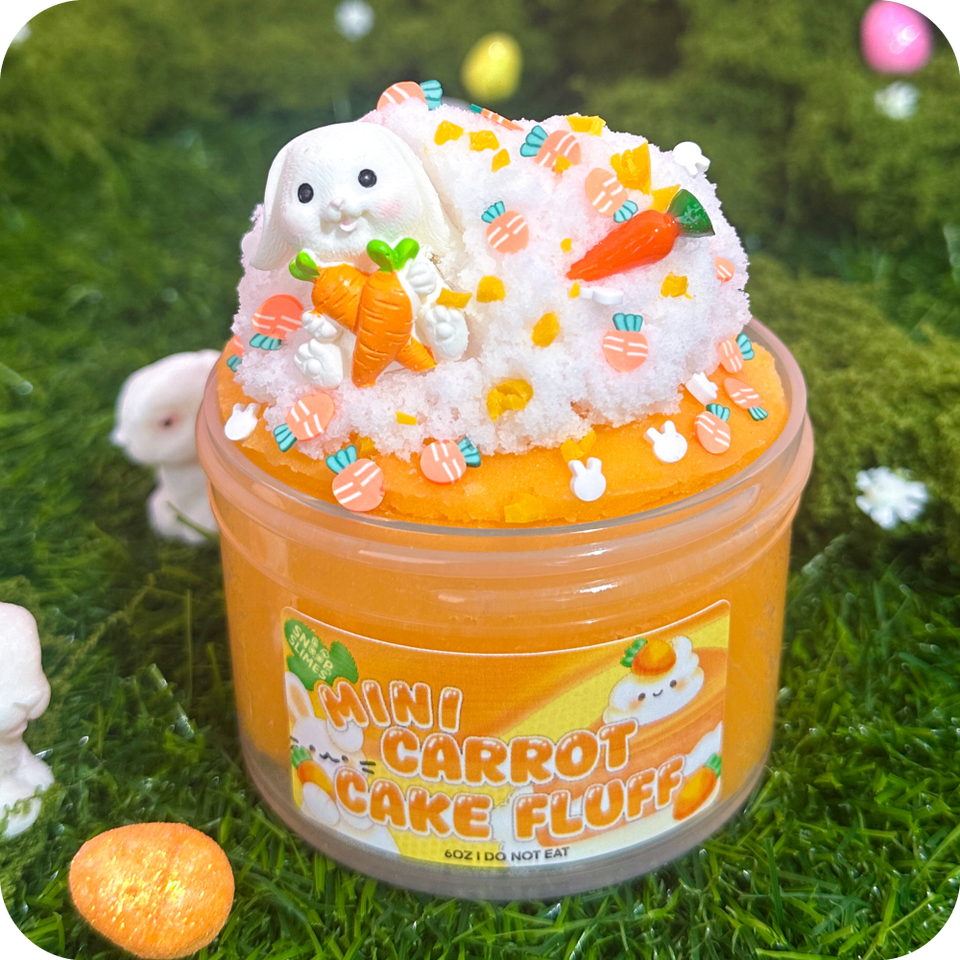 Mini Carrot Cake Fluff Slime | Snoopslimes – snoopslimes
