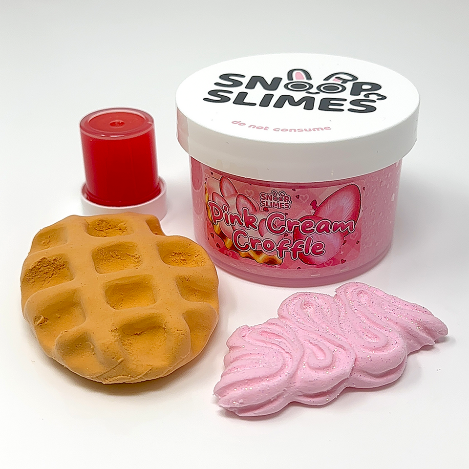 Pink Cream Croffle Slime – snoopslimes